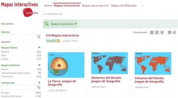 Aprender geografía con mapas flash interactivos - Material Escolar Blog