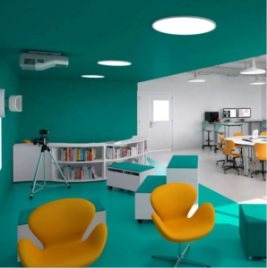 Mobiliario básico para equipar un aula moderna de un Colegio